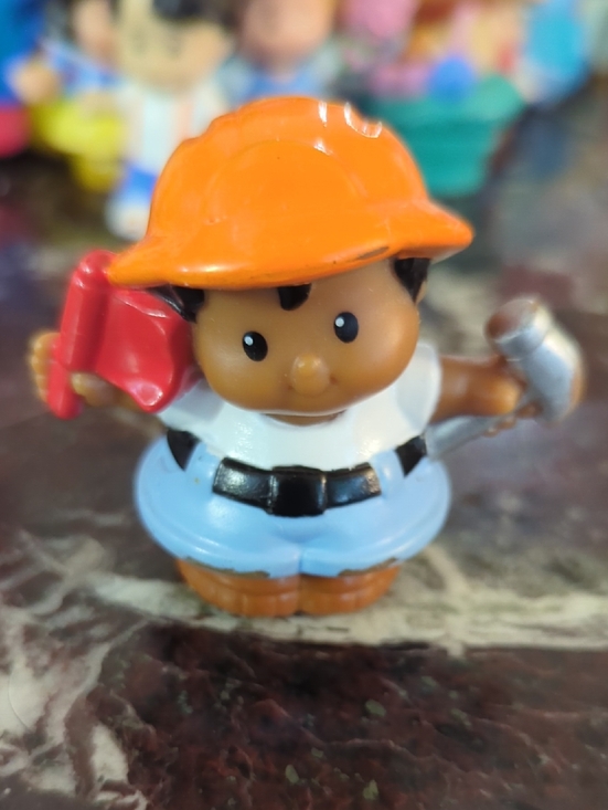 Little People | Toys | Little People Orangehelmet Construction Worker ...